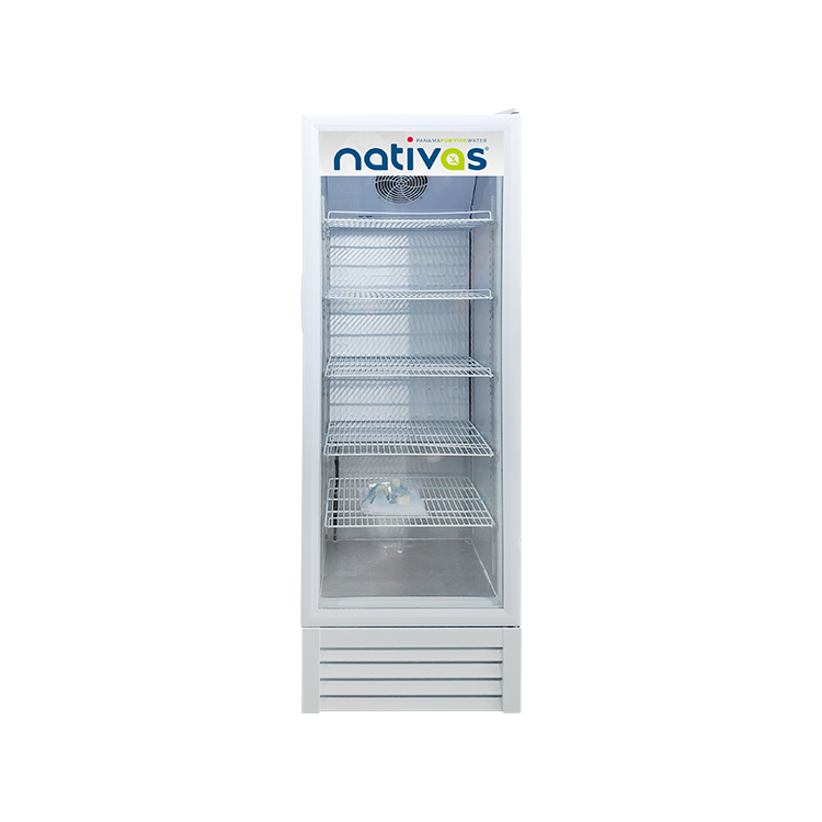 站立式饮料冷藏柜系列 | 美时达MEISDA-SC235B-235L立式玻璃门带灯箱赢料展示冰箱